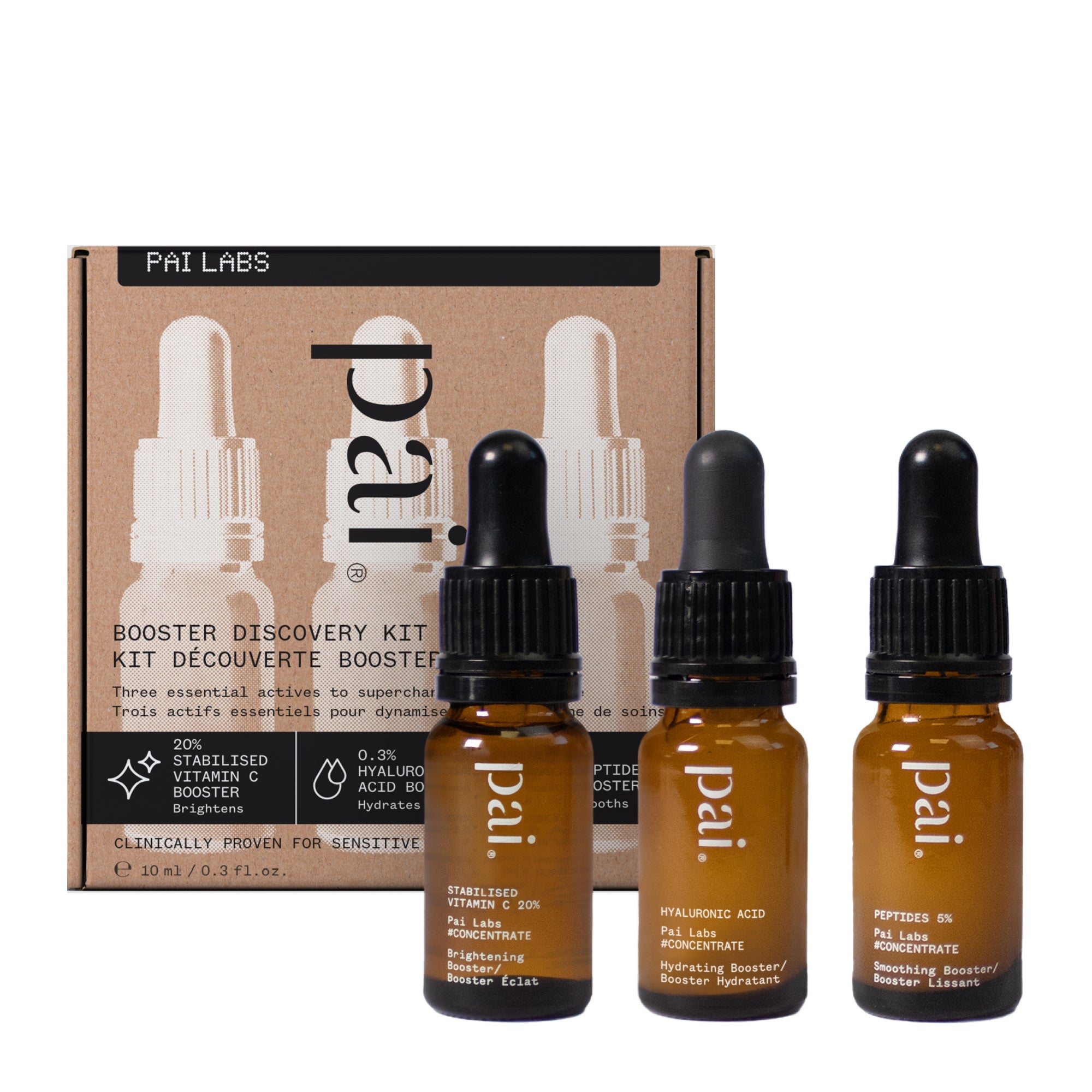 Booster Trio Discovery Kit – Etiket