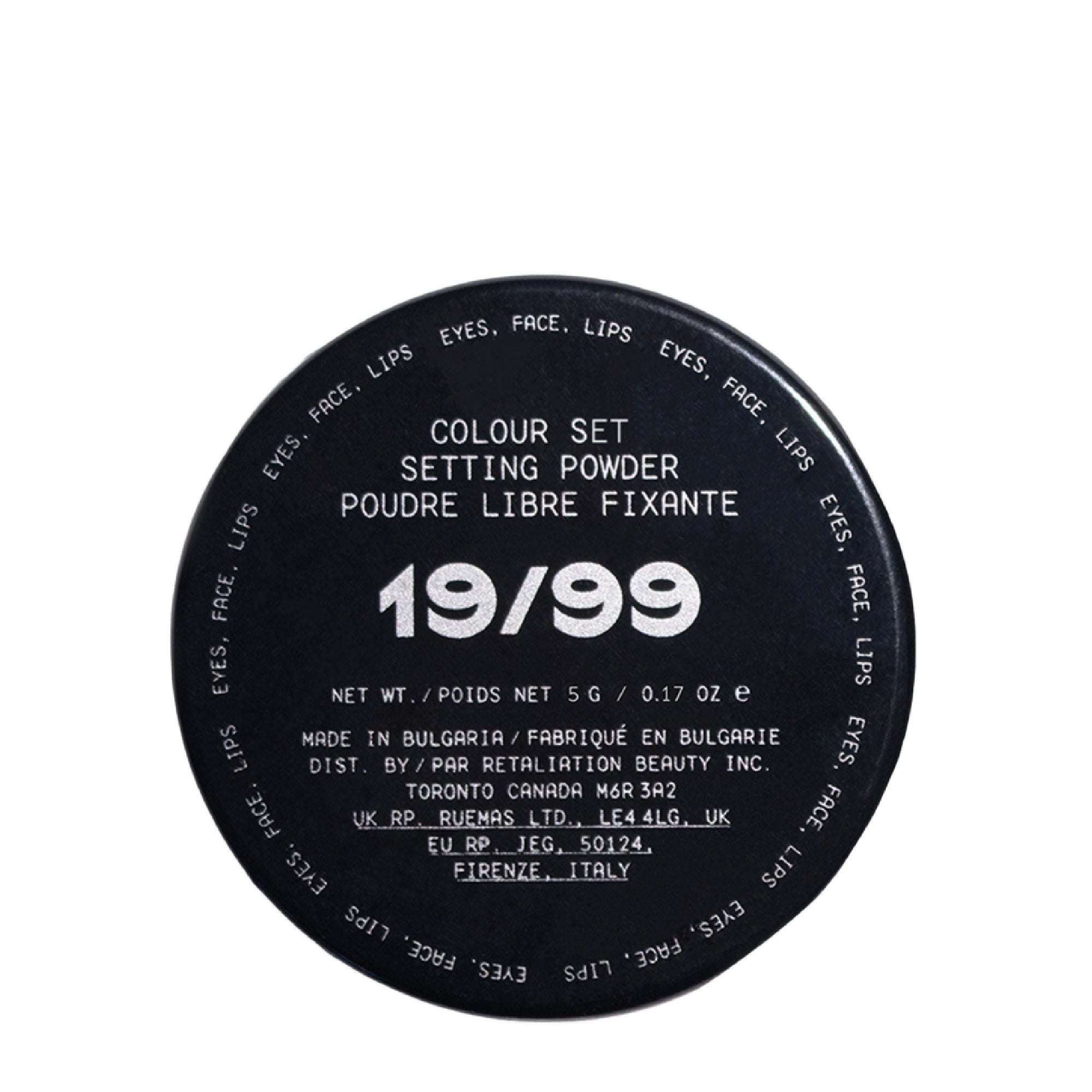 Colour Set Setting Powder – Etiket